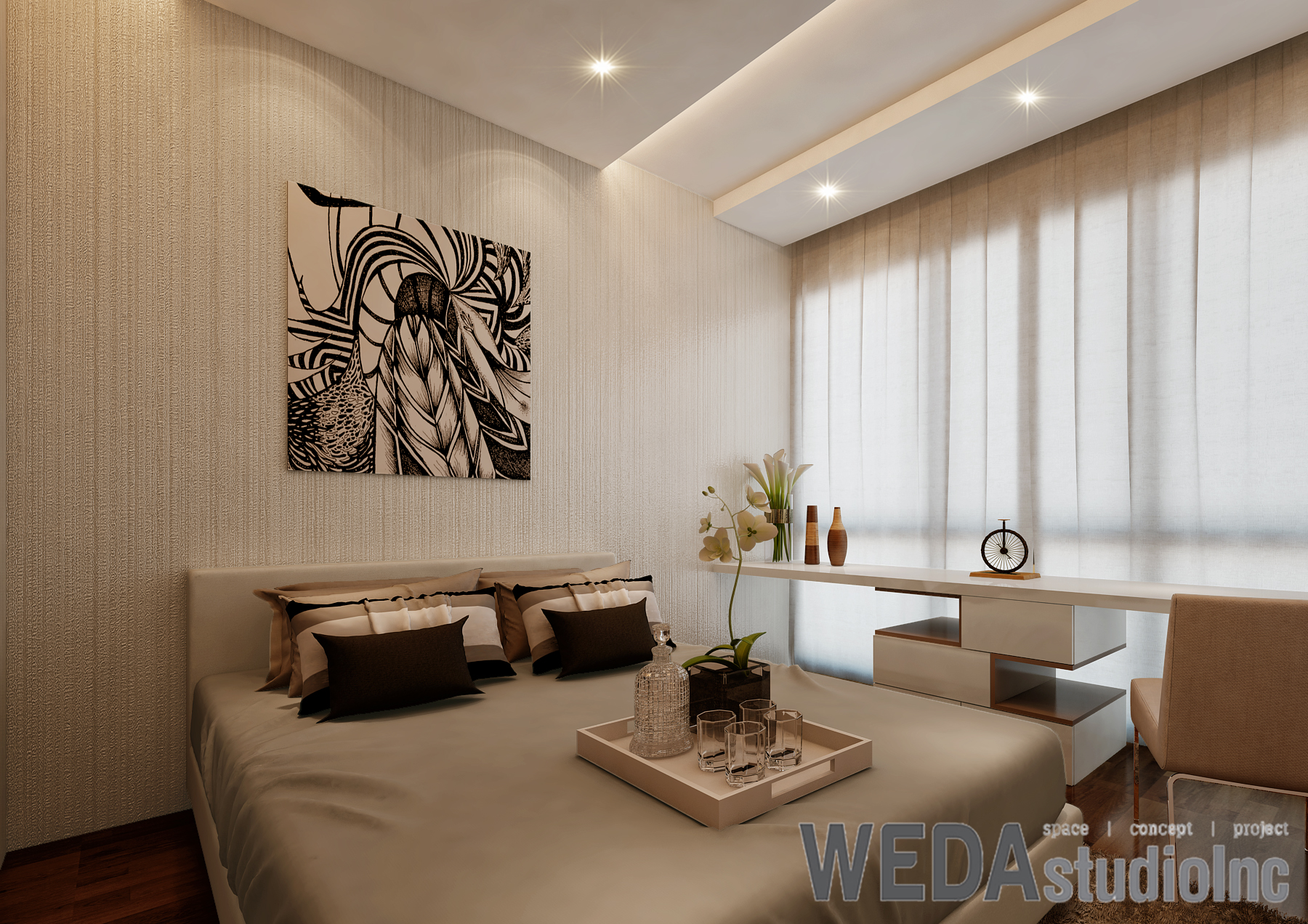 Ola - Modern & Luxurious Condo Interior Design By WEDAStudioInc